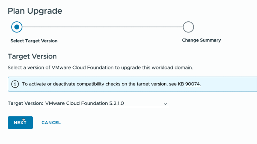Unable to Select Newer VCF Component Versions After Download Token Changes and Upgrading VCF 4.x ...
